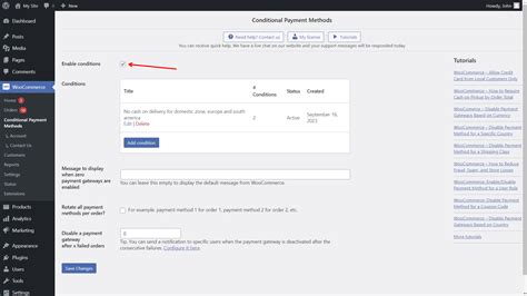 Disable WooCommerce Payment Gateways By Shipping Method