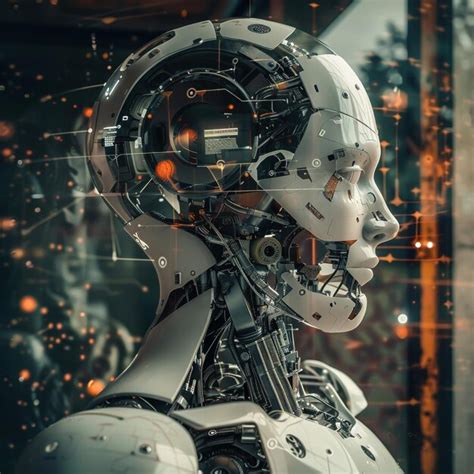 A Cyborgs Interior View Error Message Blinking A Concept Of Ai Consciousness And Fallibility