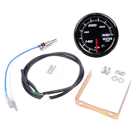 Mustrod 12v 7 Color 2 52mm Water Temp Gauge Water Coolant Temperature
