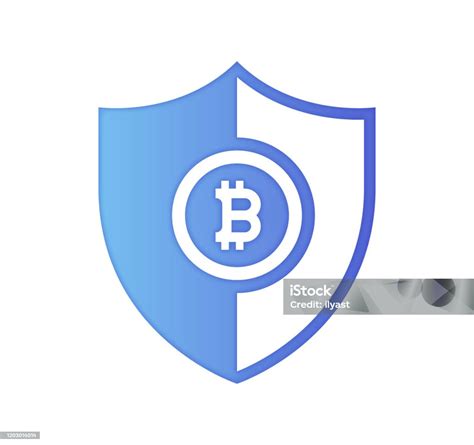 암호화 보안 토큰 그라데이션 색상 및 종이 컷 스타일 아이콘 디자인 방패에 대한 스톡 벡터 아트 및 기타 이미지 방패