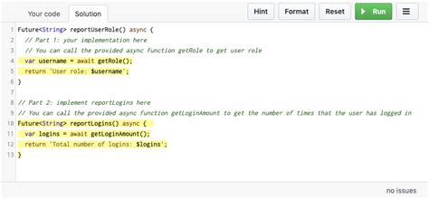 Highlight The Solution Code That Users Have To Complete Issue Dart Lang Dart Pad Github