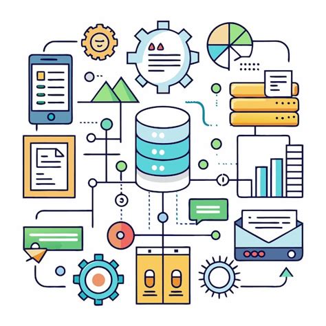 Data Network And System Illustration Premium Ai Generated Vector