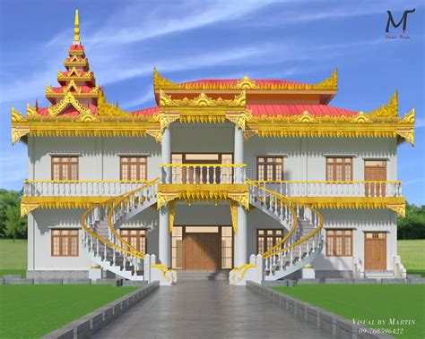 နှစ်ထပ်ကျောင်းဆောင်သစ်ကြီး Martin Design Studio