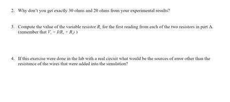 Solved Variation Of Current With Voltage Data Table Chegg Com