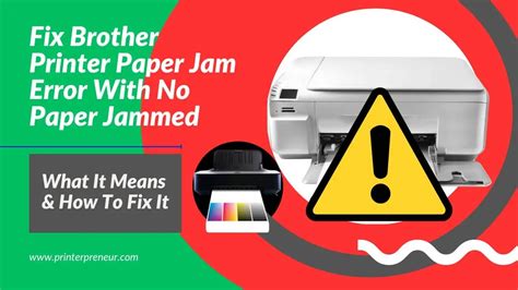 Fix Brother Printer Paper Jam Error With No Paper Jammed Printerpreneur