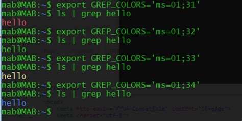Command Line Modifying The Color Of Grep Ask Ubuntu