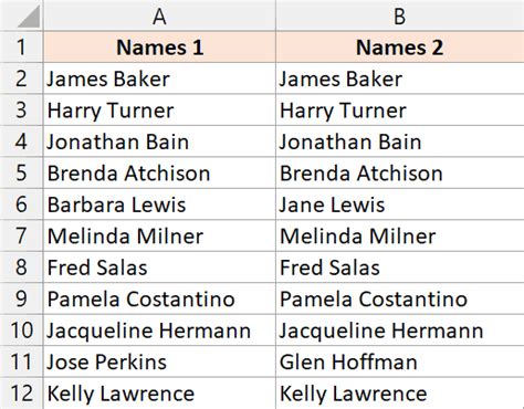 How To Compare Text In Excel Easy Formulas