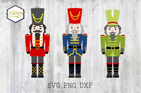 Nutcracker Bundle Svg Dxf Png Color And Outline Cut File 905540