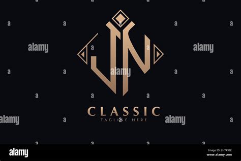 Jn Initials Logo Stock Vector Images Alamy