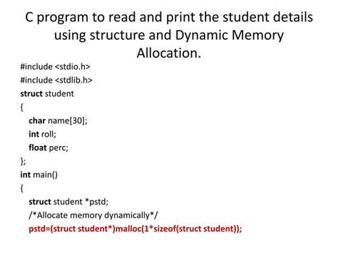 Dynamic Memory Allocation Pptx Operating Systems Computer Software And Applications