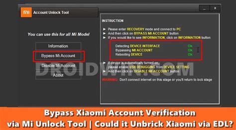 How To Bypass Xiaomi Account Verification Via Mi Unlock Tool DroidWin