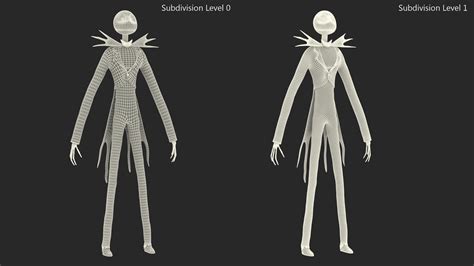 Jack Skellington Character A Pose 3d Model 49 3ds Blend C4d Fbx Max Ma Lxo Obj Free3d