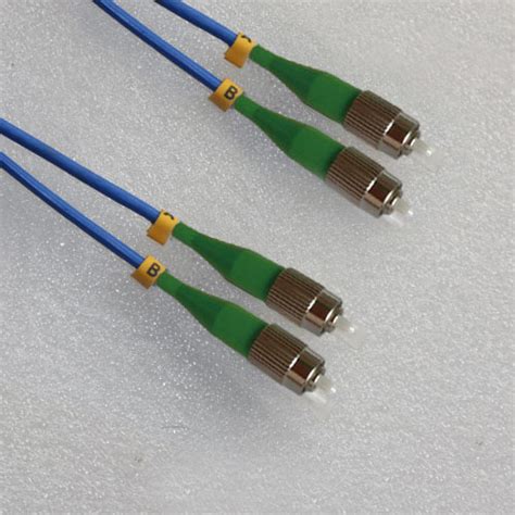 FC APC To FC APC Armored Patch Cord Singlemode Duplex M