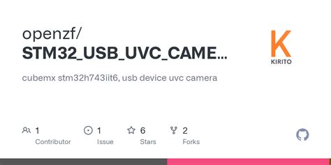 GitHub Openzf STM USB UVC CAMERA Cubemx Stm H Iit Usb Device Uvc Camera