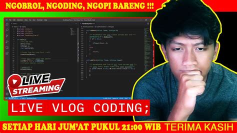 🔴 Live Vlog Coding Pengumuman Giveaway Youtube