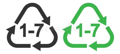 Recycle Icon Triangle Arrows Symbol Sign Reuse Trash Vector Stock Vector Illustration Of
