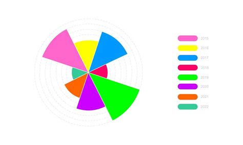 Circle Chart Example Wheel Diagram With 8 Colorful Segments Of
