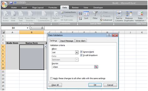 Cara Membuat Combobox Di Excel