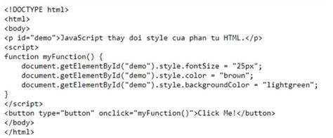Javascript Trong Html C Ph P V V D Minh H A
