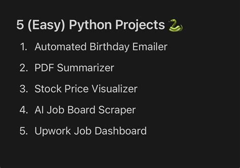 5 Ai Projects You Can Build After Work 👇 Python Is The Native Shaw