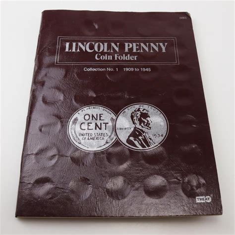 Lincoln Penny Coin Folder 40 Pieces Property Room
