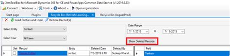 Retrieve Deleted Record From Dynamics Crm Building Solutions Avinash Verma