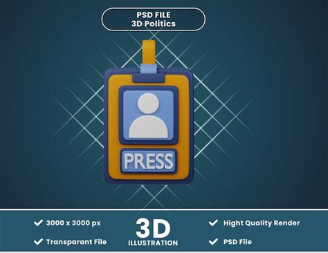 Premium Psd 3d Icon Illustration Press Id