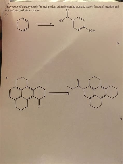 Solved Devise An Efficient Synthesis For Each Product