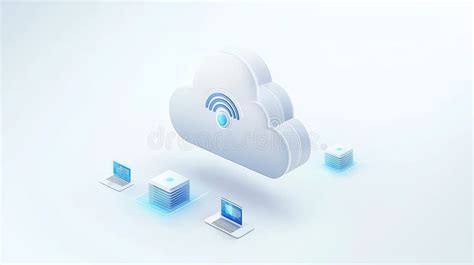 Cloud Computing Connecting Devices For Seamless Data Access And Storage Cloud Stock