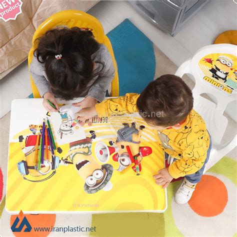 میز کودک تاشو طرح دار رزگلد پلاستیک 900 پخش پلاستیک ایران