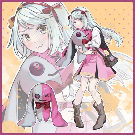 ぬいぐるみを抱えた少女表情8種ぬい単品1種 SKIMAスキマ