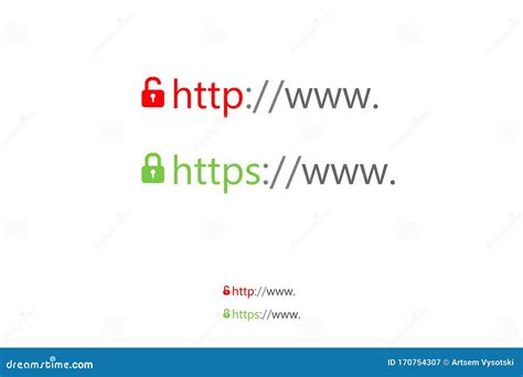 And Protocols Safe And Secure Wev Browsing Vector
