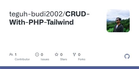 GitHub Teguh Budi CRUD With PHP Tailwind