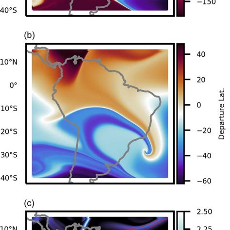Example Of The Meridional A And Zonal B Components Of The Flow Map
