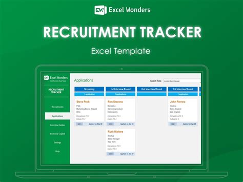 Recruitment Tracker Excel Template Applicant Tracking And Interview