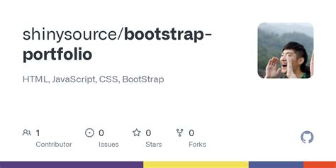 Github Shinysourcebootstrap Portfolio Html Javascript Css Bootstrap