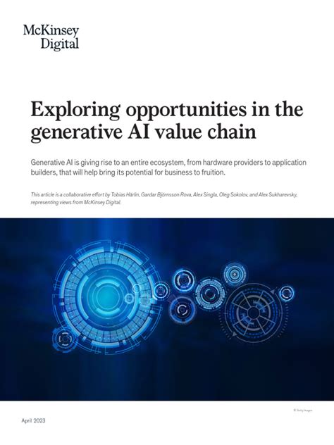Exploring Opportunities In The Generative Ai Value Chain Pdf Artificial Intelligence