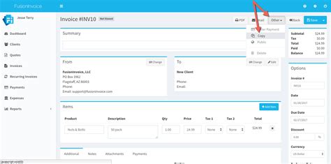Invoices Fusioninvoice