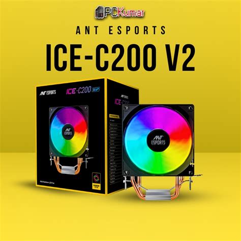 Ant Esports Cpu Cooler Ice C200 V2 With Heatsink Pckumar Infotech