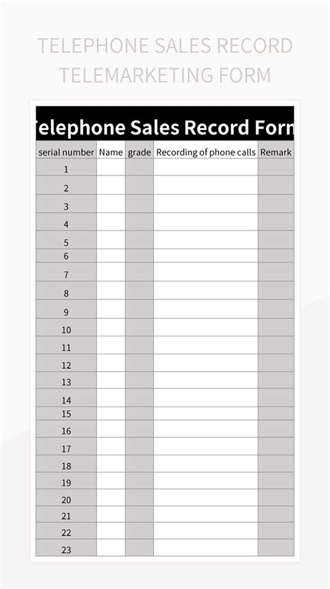 Free Sales Record Templates For Google Sheets And Microsoft Excel Slidesdocs
