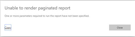 Solved Unable To Render Paginated Report One Or More Pa
