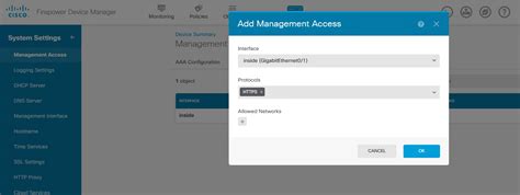 solved access remote ftd using fdm via outside interface cisco community
