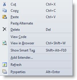 Context Menu ComponentOne Expander For ASP NET Web Forms
