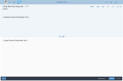 Dynamic Page Layout Semantic Page SAP Fiori For Web Design Guidelines