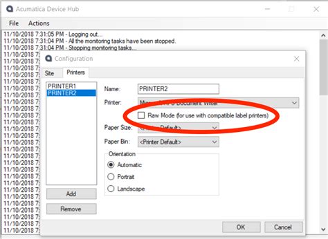 acumatica and zpl label printing stack overflow