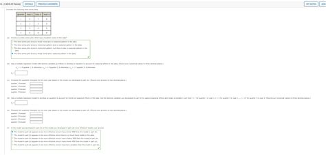 Solved Consider The Following Time Series Data A