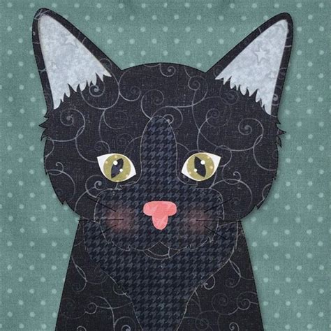 Cat Quilt Block Etsy