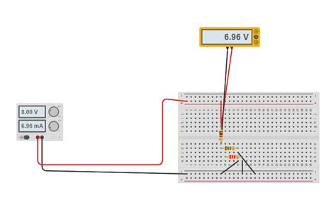 Circuit Design Dc Series Parallel Circuit Tinkercad