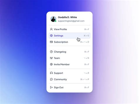 Account Dropdown Designs Themes Templates And Downloadable Graphic