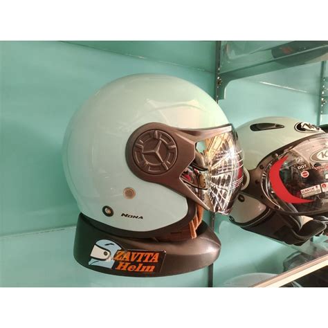 Jual Helm Js Nona Hijab Retro Dewasa Green Shopee Indonesia